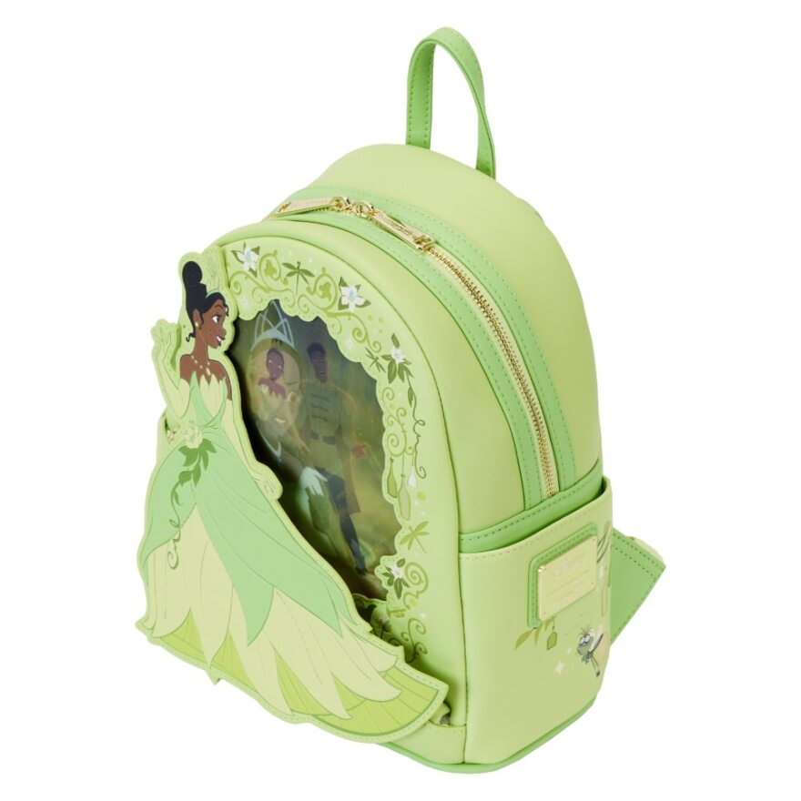DISNEY PRINCESS AND THE FROG TIANA LENTICULAR LOUNGEFLY BACKPACK