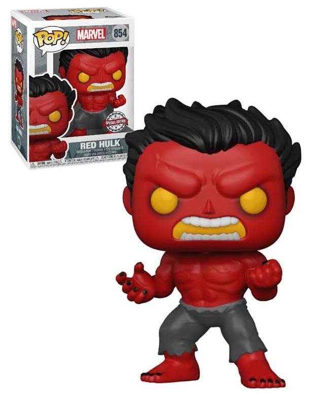 Red Hulk Funko POP | Marvel Exclusive Incredible Hulk Figure