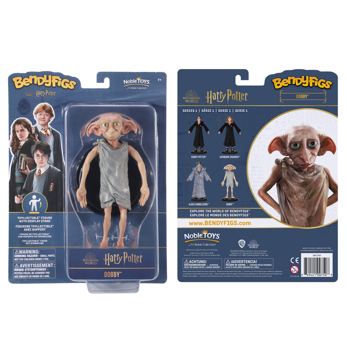 Collectable Dobby Figure | Harry Potter Bendyfig | Bendable Toy Fig